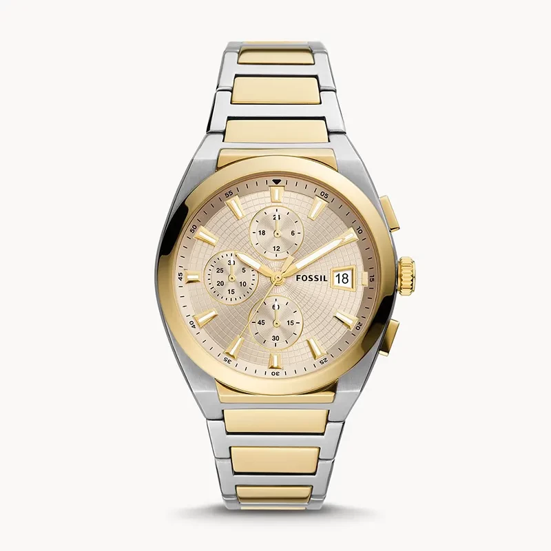 Everett Chronograph Two-Tone Stainless Steel Watch - Elite Club